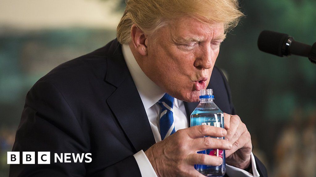 Parched Trump's Rubio-style water gaffe