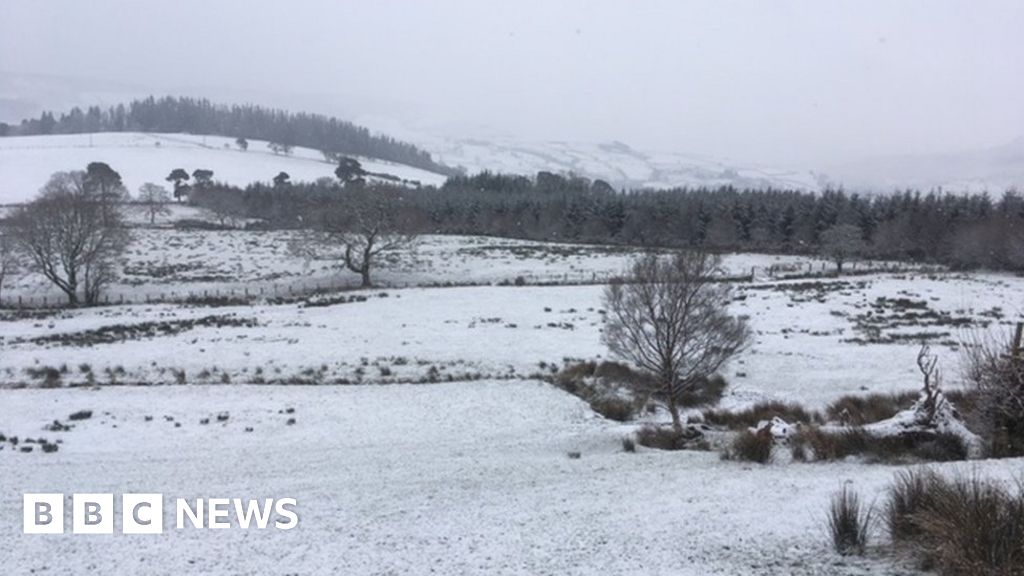 Gwynedd, Conwy and Anglesey schools closed after snow - BBC News