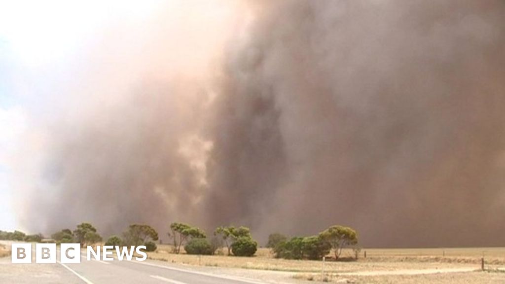 Two dead in South Australia bushfires - BBC News