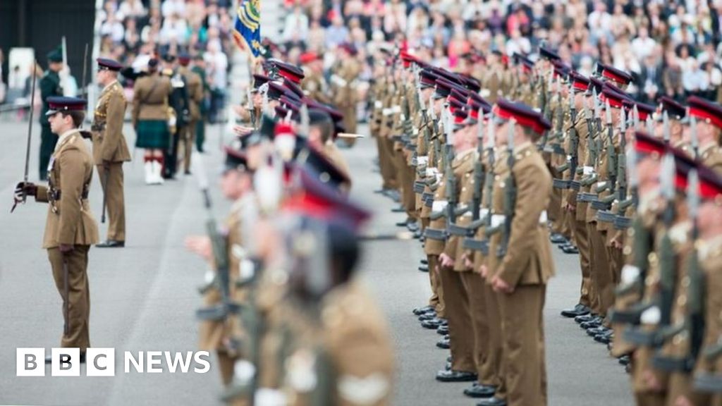Harrogate junior soldiers take part in military graduation parade - BBC ...