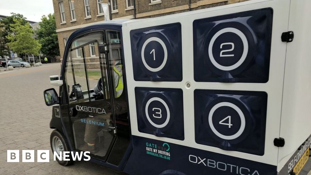 Ocado trials driverless delivery van in London - BBC News