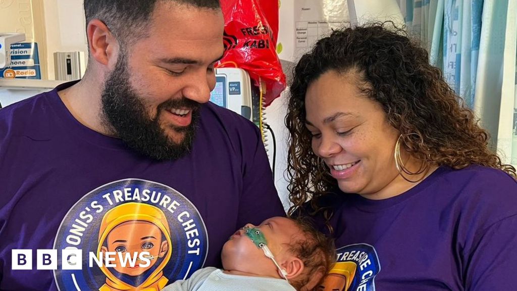 Nottingham: Son left with brain damage after life-saving gut surgery ...