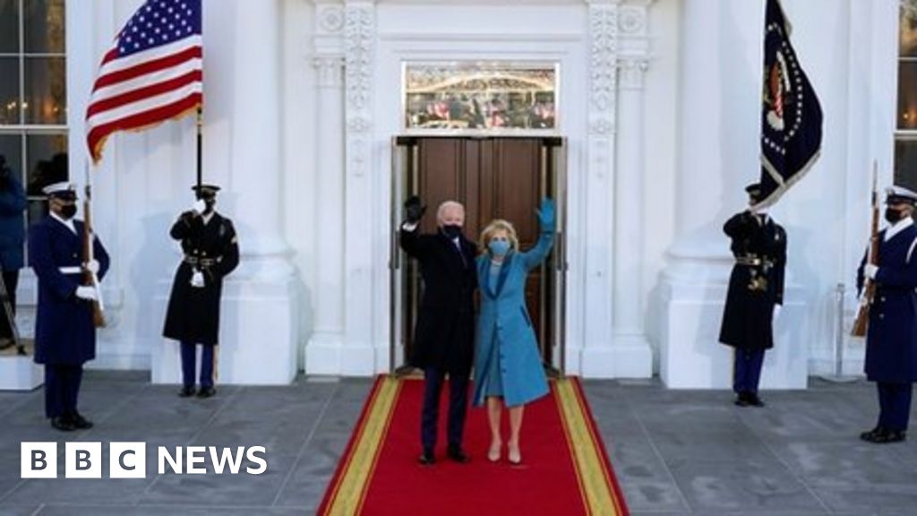 Biden enters White House as 46th US president - BBC News