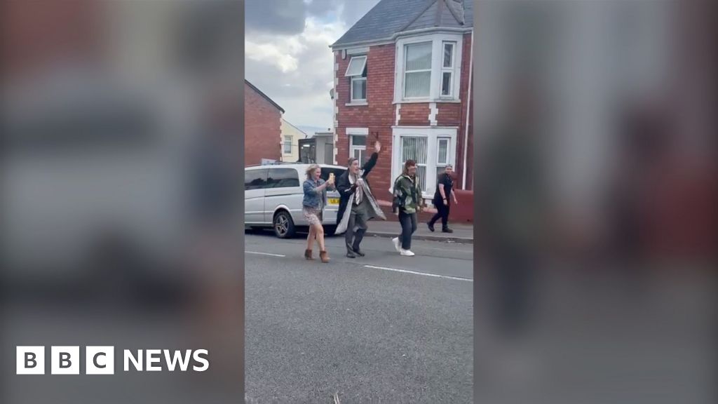 Gavin and Stacey: Fans' joy as Rob Brydon arrives as Uncle Bryn on set ...