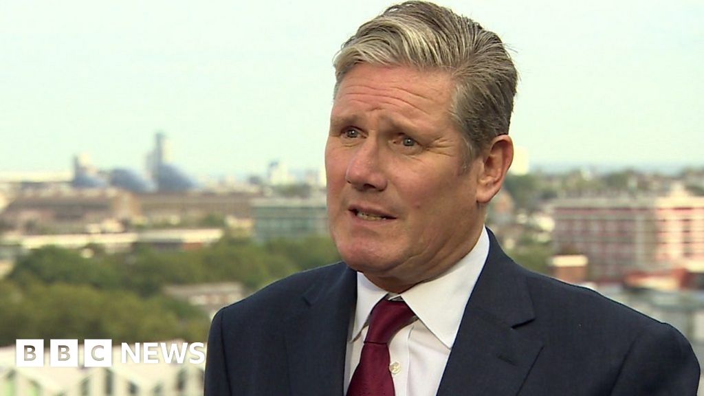 Starmer: I can't promise to reverse Sunak's HS2 cuts - BBC News