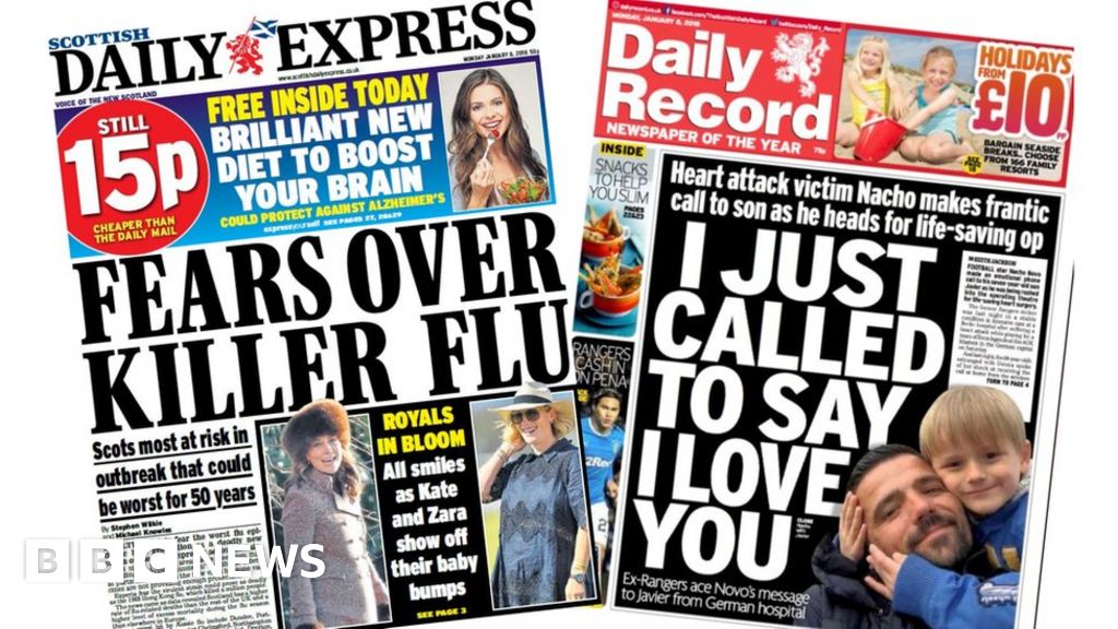 The papers: Scots risk from 'killer flu' - BBC News