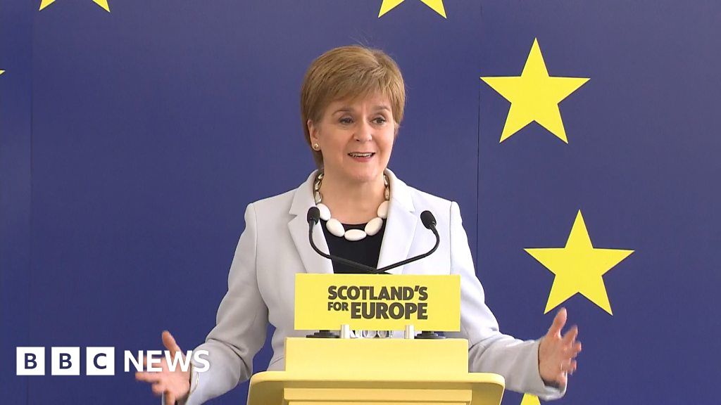 2019 European elections: Sturgeon says Scotland does not want Brexit ...