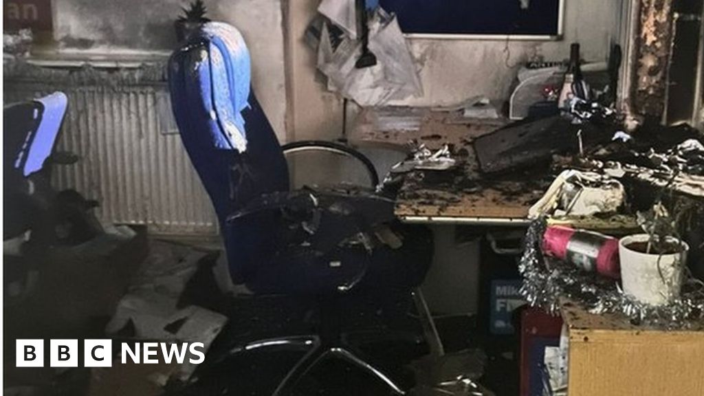 Suspected arson at MP Mike Freer's office concerning, No 10 says - BBC News