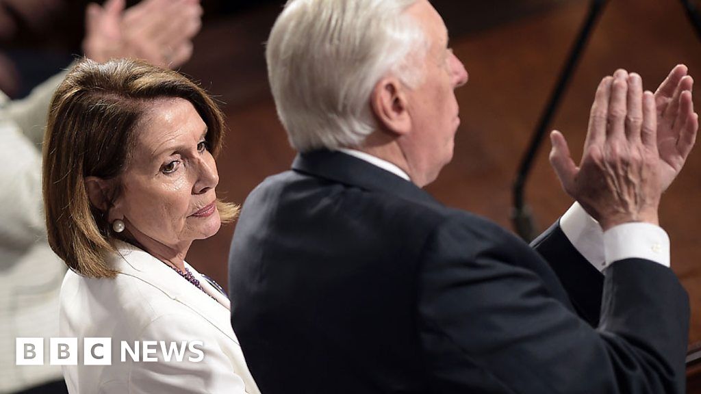 Democrats unimpressed with Trump speech to Congress - BBC News