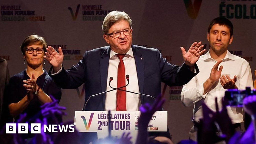 French election: Macron's rivals celebrate projected parliamentary ...