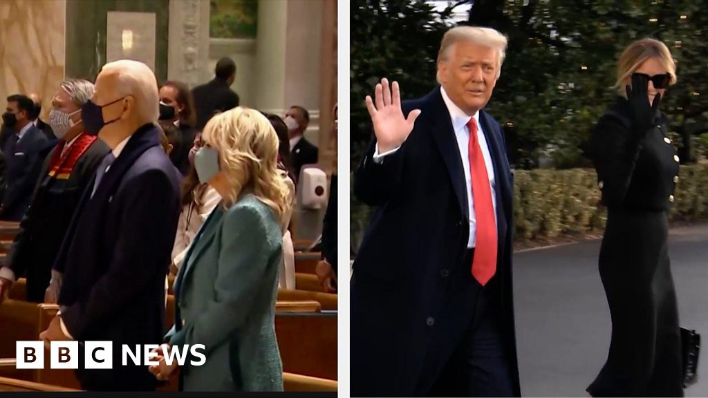 Inauguration: How Trump and Biden spent their days so far