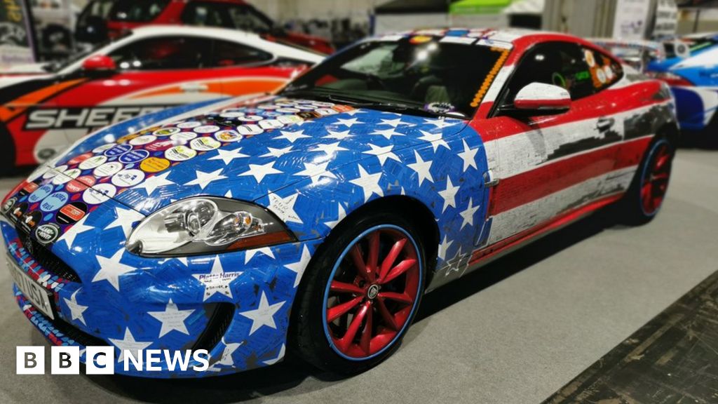 Jaguar sticker idea raises nearly £200k for children's charity - BBC News