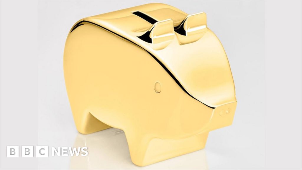Royal Mint hopes to sell £100,000 piggy bank - BBC News