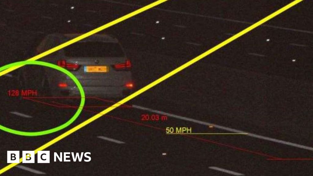 Driver caught doing 128mph through Derbyshire banned - BBC News