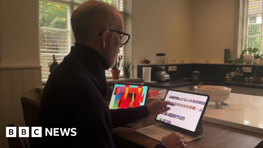 Artist with Parkinson's displays digital works after losing ability to ...