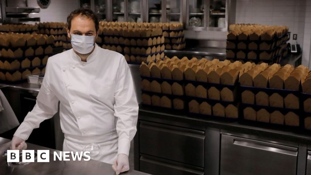 Coronavirus: New York chef turns Michelin-starred restaurant into ...