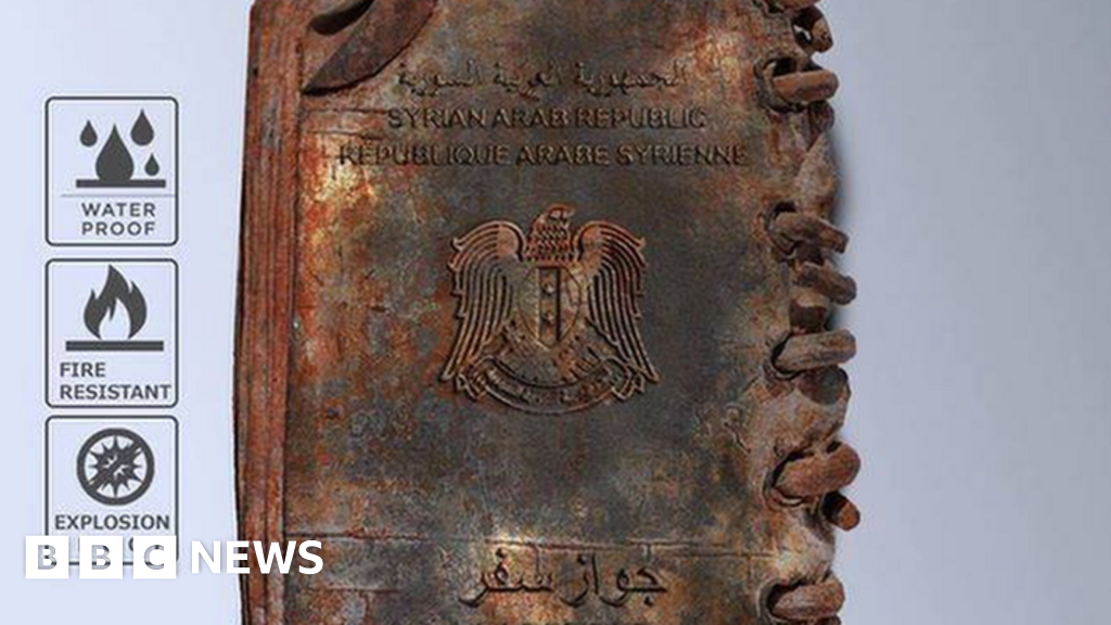 Syrians react to passport found at Paris attack scene - BBC News