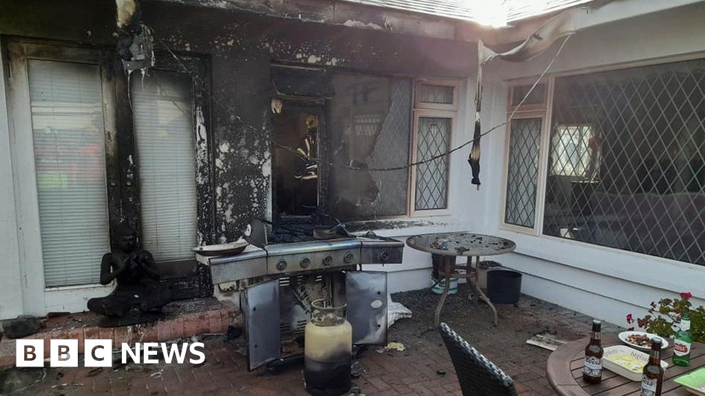 St Brelade house damaged as barbecue fire spreads