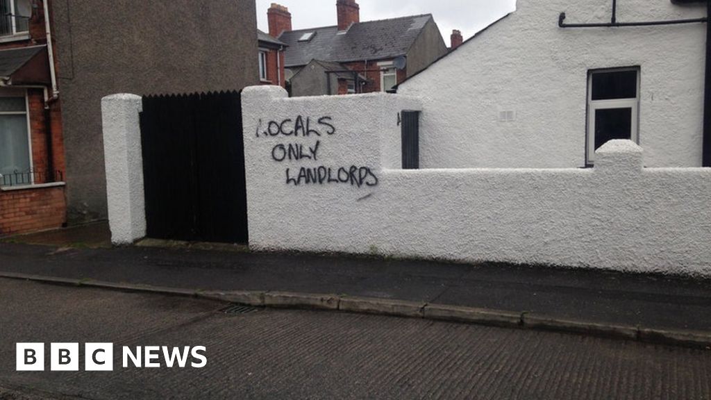 Belfast landlord graffiti condemned as 'racist'