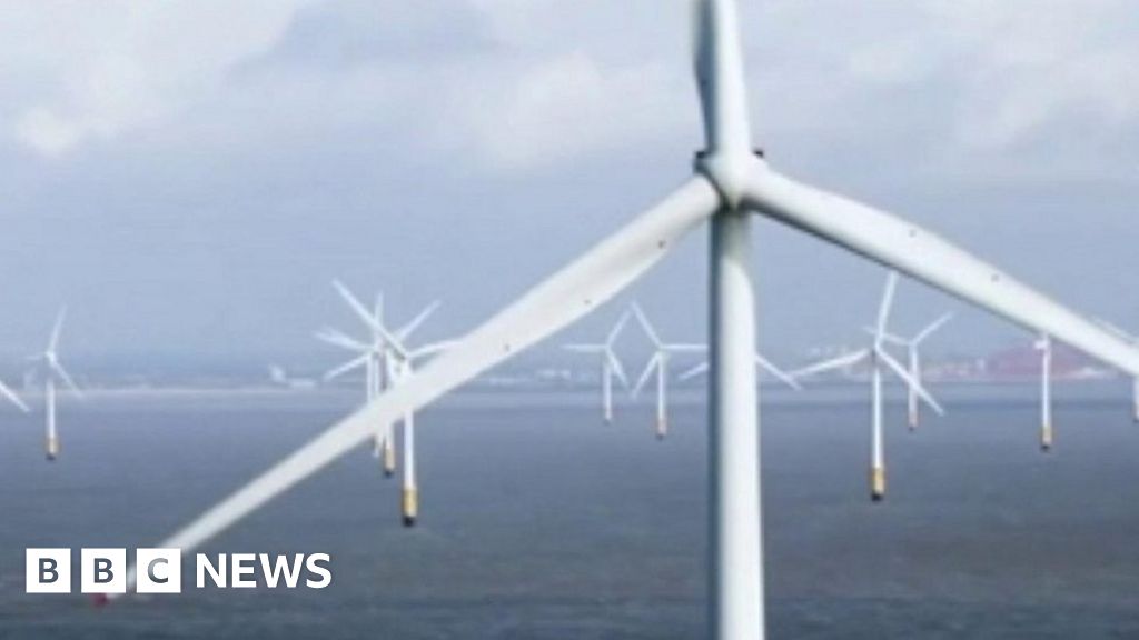 Merseyside wind farm: 'World's biggest wind turbines' - BBC News