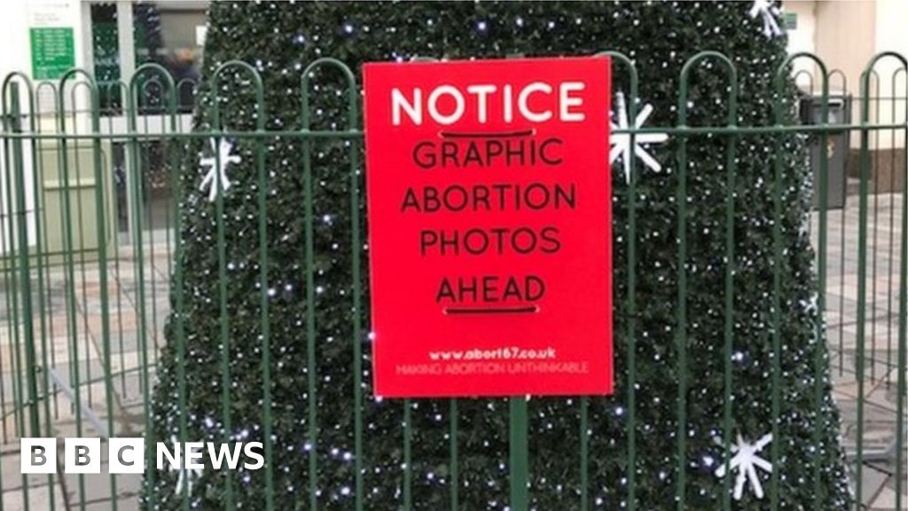 Graphic abortion images used in protests are legal, say police - BBC News