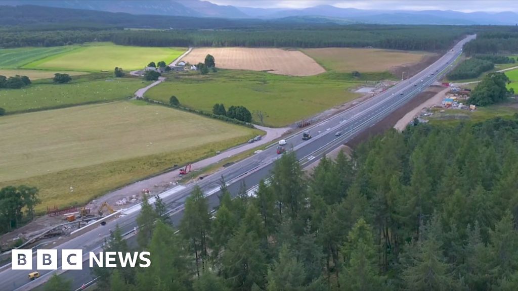 Wrong type of barrier causing delay to A9 road opening - BBC News