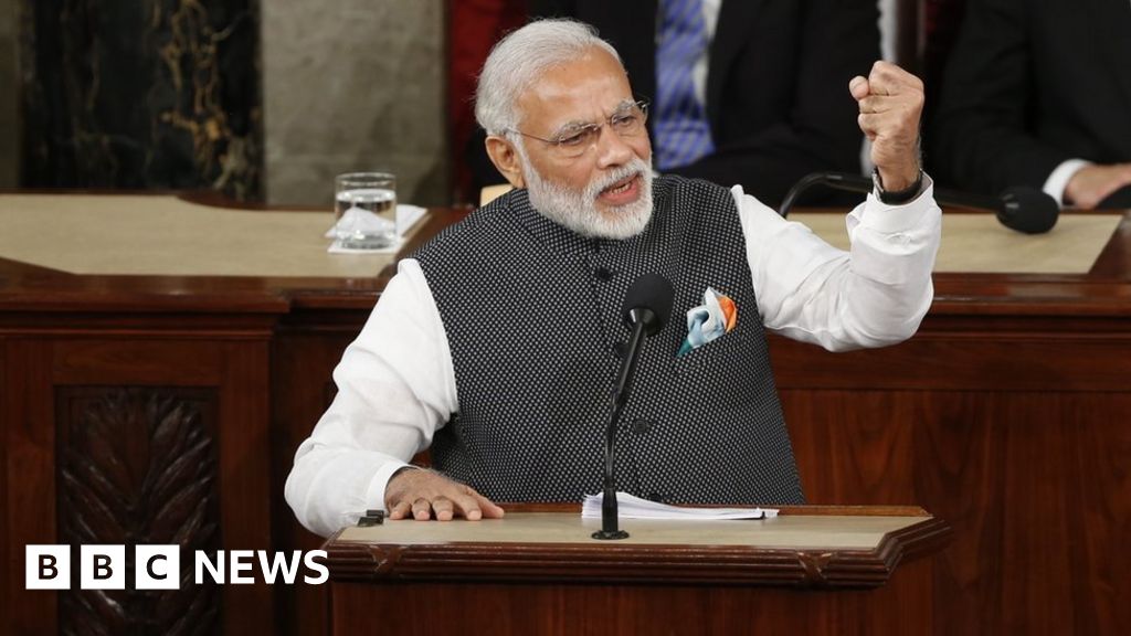 Narendra Modi praises India-US relationship - BBC News