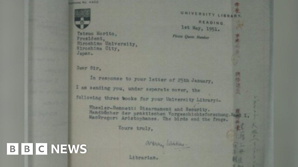 Reading first to help Hiroshima library after atomic bomb