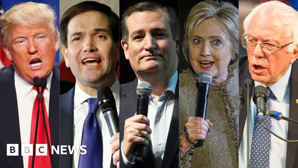 US election 2016: Trump and Clinton remain front-runners - BBC News