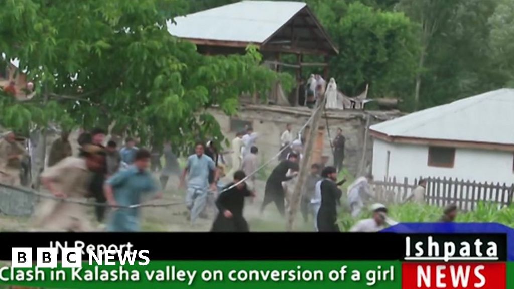 Footage from Kalash activists showed the violence in Thursday's clashes ...