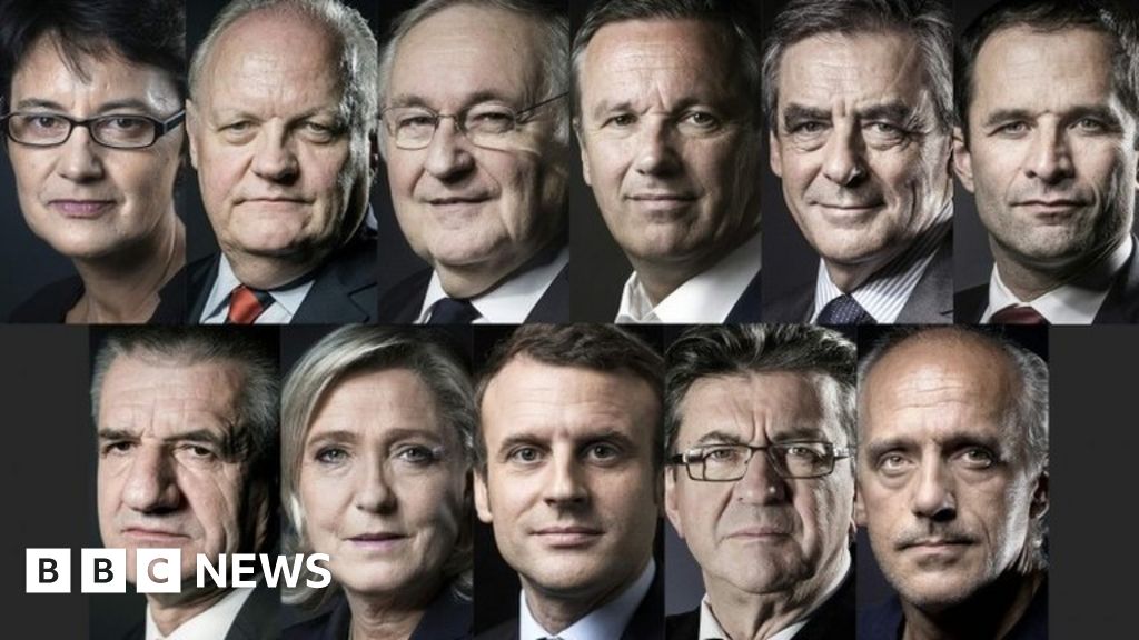 French election: Candidates in last TV pitch ahead of vote - BBC News
