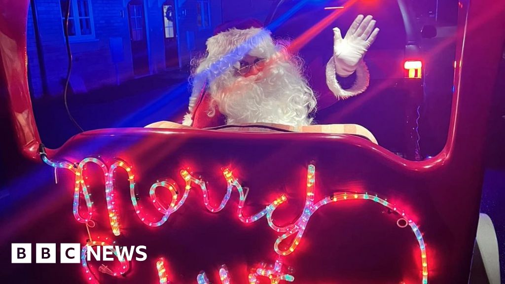 Thorney fire station's £3k appeal to upgrade Christmas sleigh - BBC News