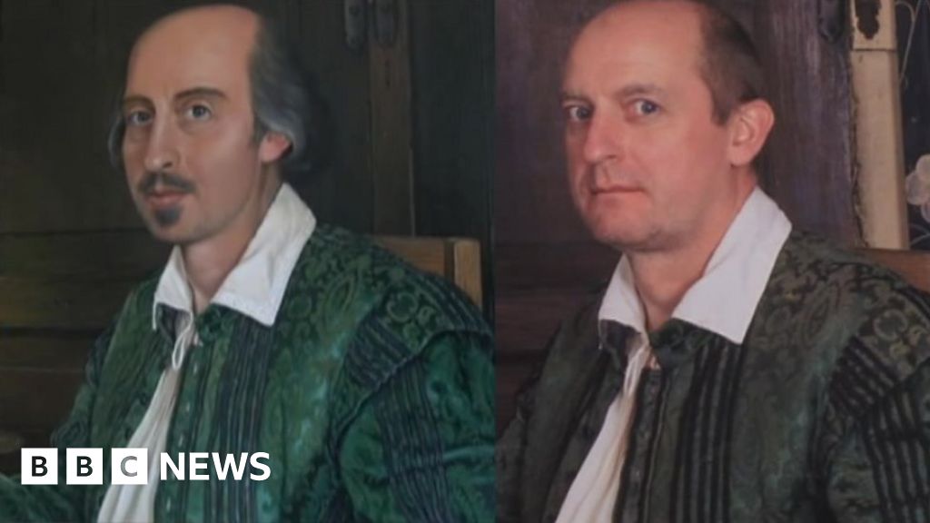 Shakespeare 'body double' painting ready for public display - BBC News