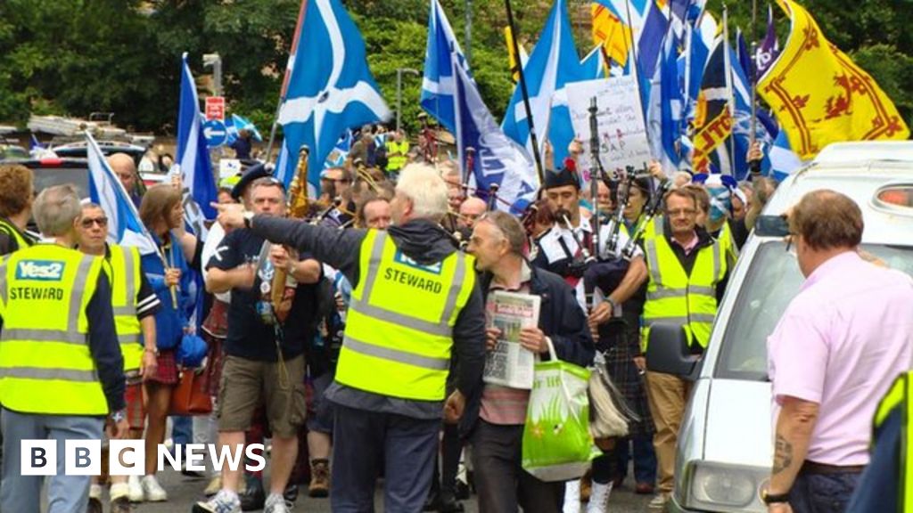 Independence march in Glasgow - BBC News