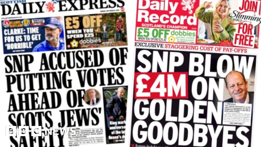 Scotland's papers: Scottish Jews 'don't feel safe' and public sector ...
