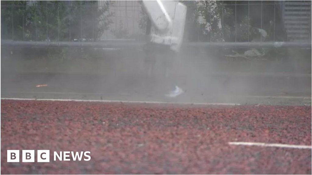 Belfast controlled explosion on suspect device - BBC News