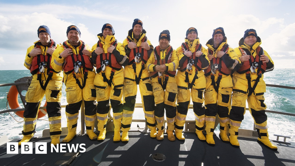 Torbay RNLI crew launch retirement challenge