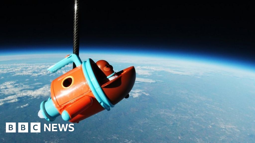 Hey Duggee rocket toy makes cosmic journey - BBC News
