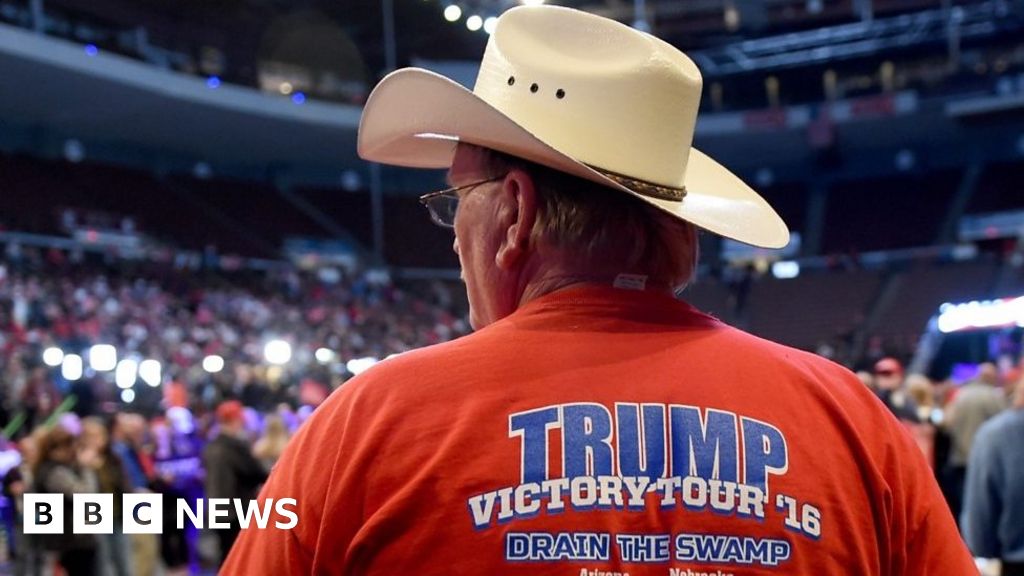 Taking the temperature at Trump's 'thank you' tour - BBC News