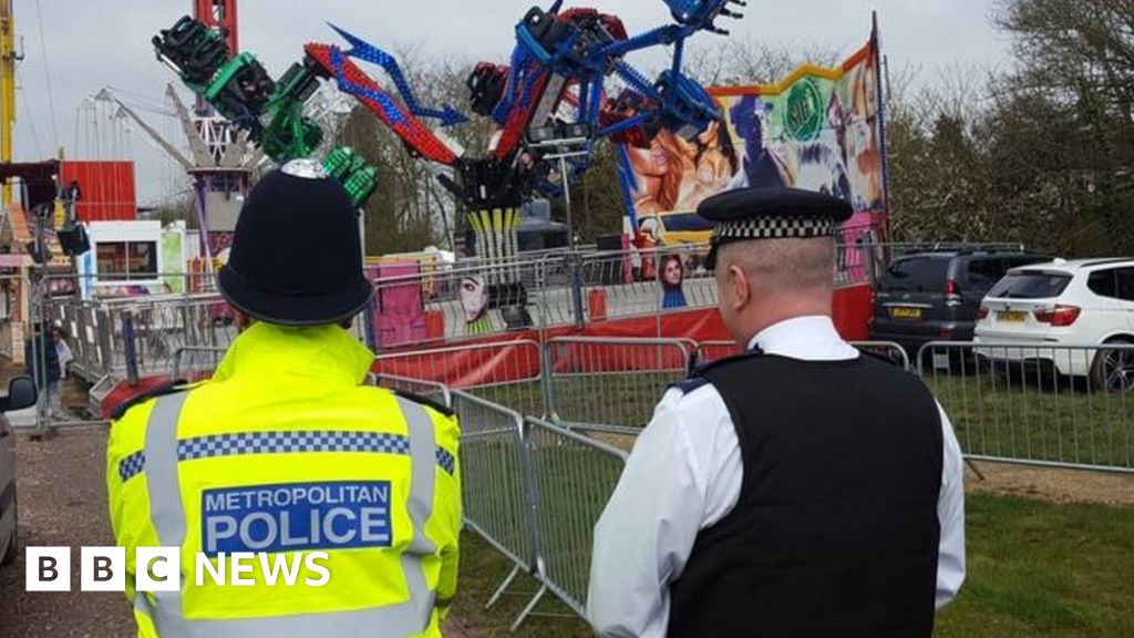 Woman critical after West Drayton funfair ride fall - BBC News
