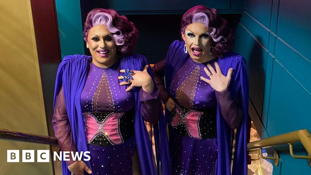 Drag artists 'shocked' as gig posters vandalised in Somerset - BBC News