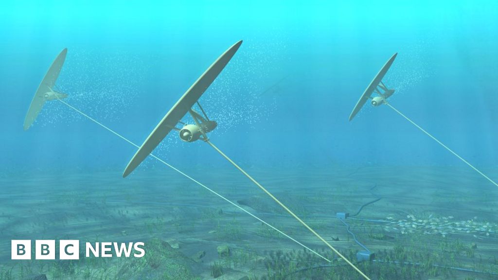 World-first Anglesey 'sea kite' tidal project approved - BBC News