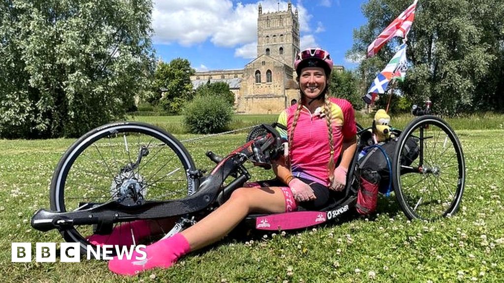 Mel Nicholls is first paracylist to take on Pan Celtic challenge - BBC News