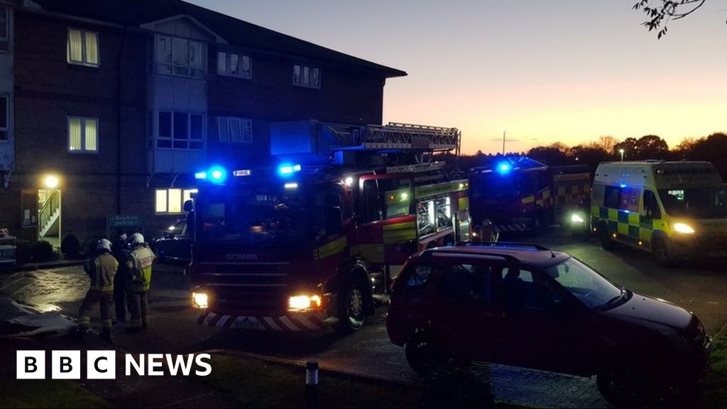 Corby retirement complex fire: 'Trapped' residents rescued as building ...