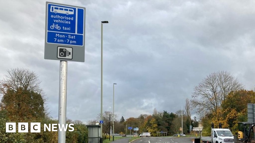 Cheltenham bus lane enforcement cameras go live - BBC News
