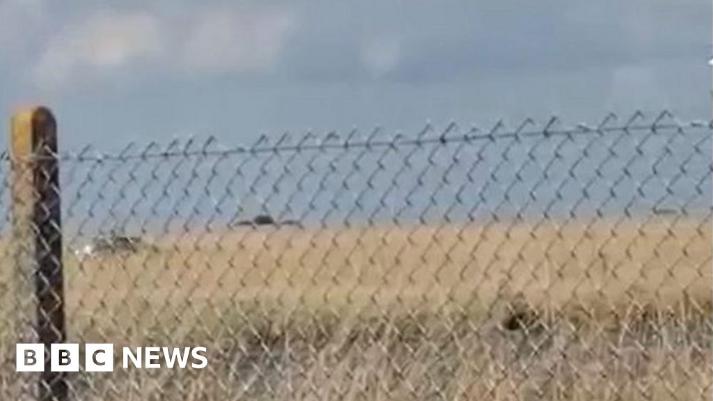 RAF Scampton asylum camp workers filmed 'doing doughnuts' at base - BBC ...