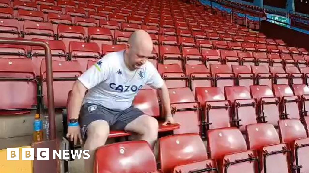 Man sits on every seat at stadium for charity