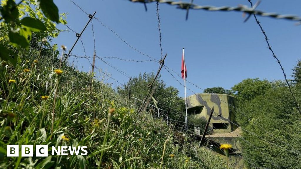 In pictures: Inside former Swiss army bunkers - BBC News