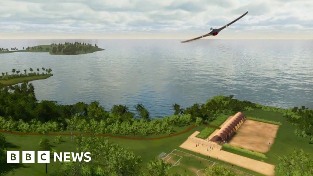 Droneports: Building the world's smallest airport - BBC News