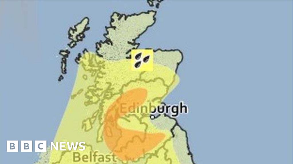 Amber weather warning for rain in Scotland - BBC News